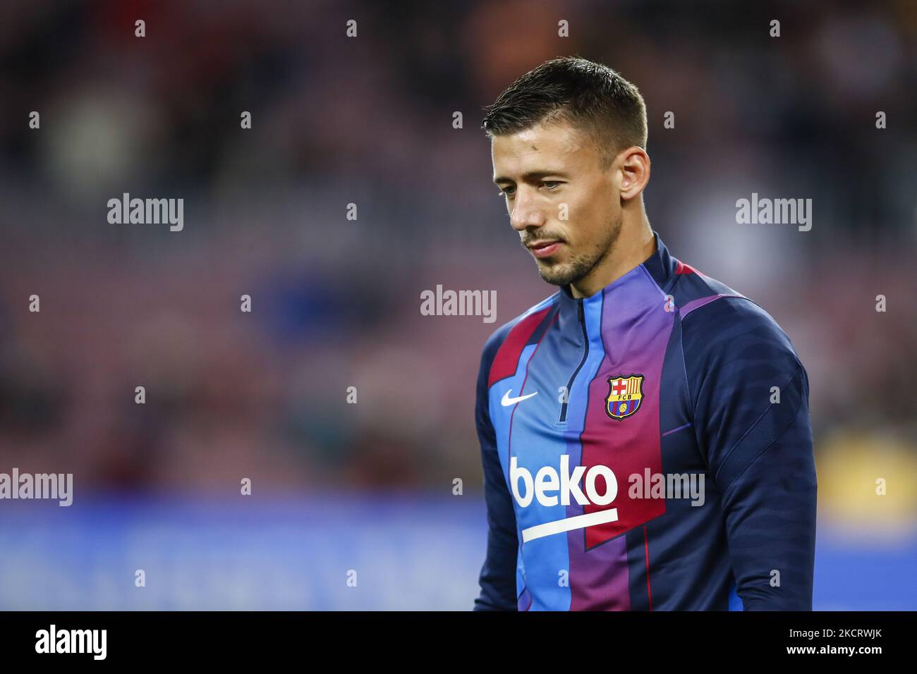 15 Clement Lenglet of FC Barcelona during the La Liga Santader match ...