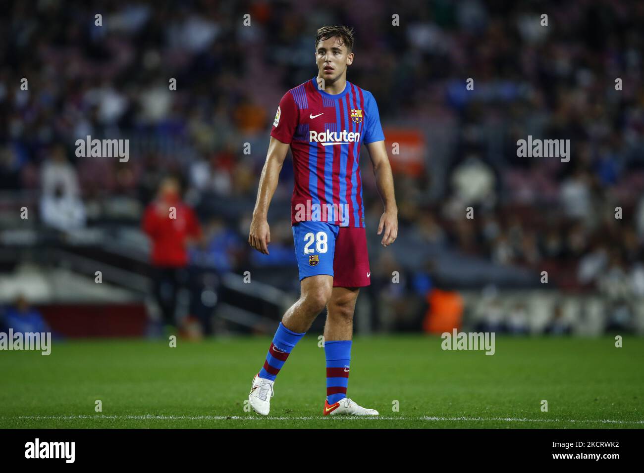 28 Nico of FC Barcelona during the La Liga Santader match between FC Barcelona and Deportivo ...