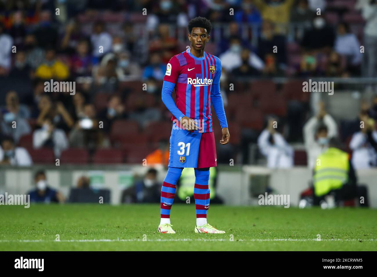 31 Alex Balde of FC Barcelona during the La Liga Santader match between ...