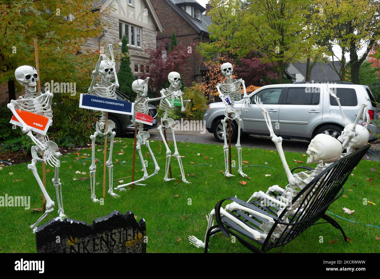 Toronto, ON, Canada – October 30, 2021: Recently elections were held in ...