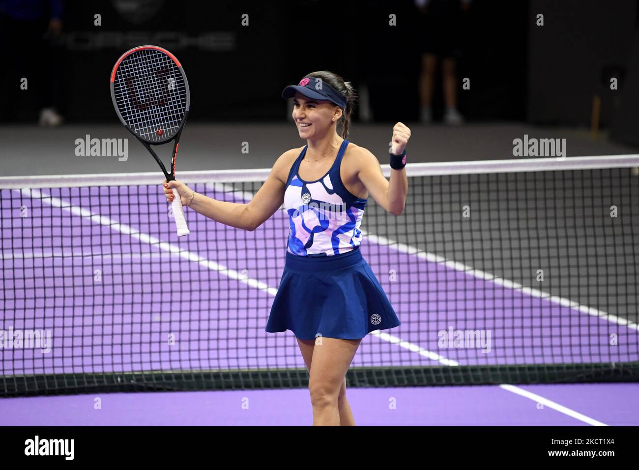 Portrait of Irina Bara in action - celebrating after scoring during the ...