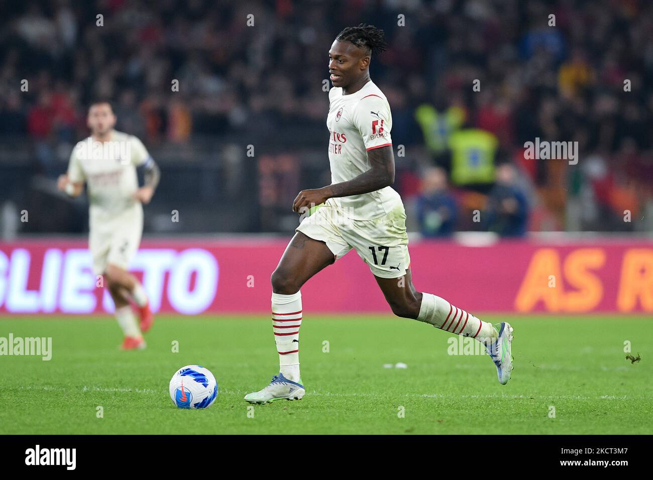Rafael Leao of AC Milan during the Serie A match between AS Roma and AC ...