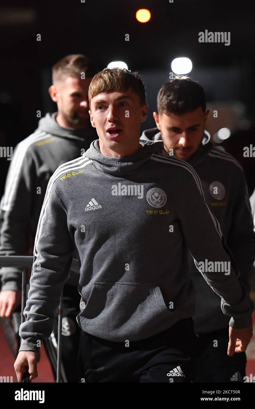 Ben Osborn of Sheffield United during the Sky Bet Championship match ...