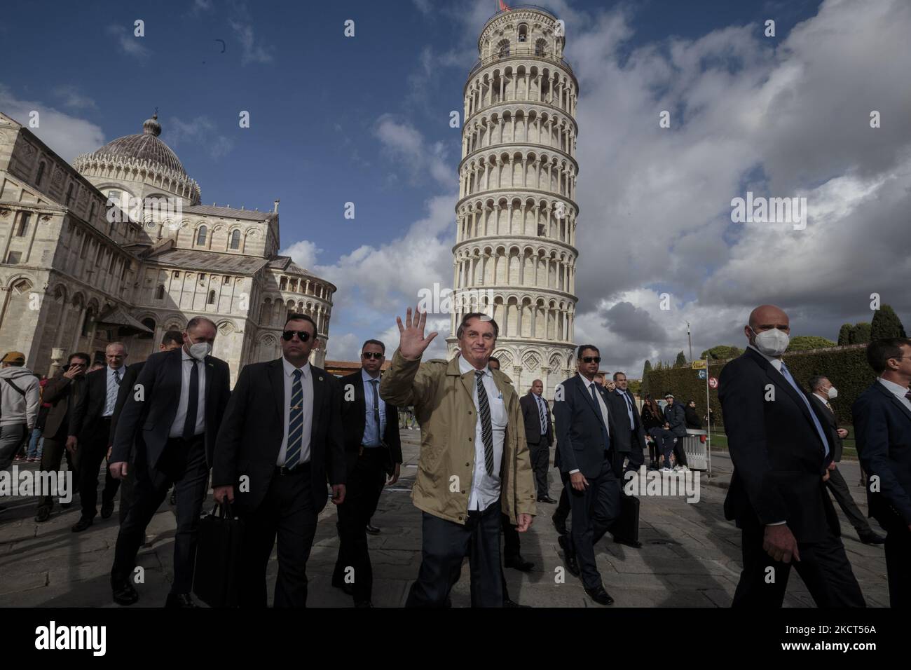 Jair Bolsonaro visiting the leaning tower on the marvellous miracle ...