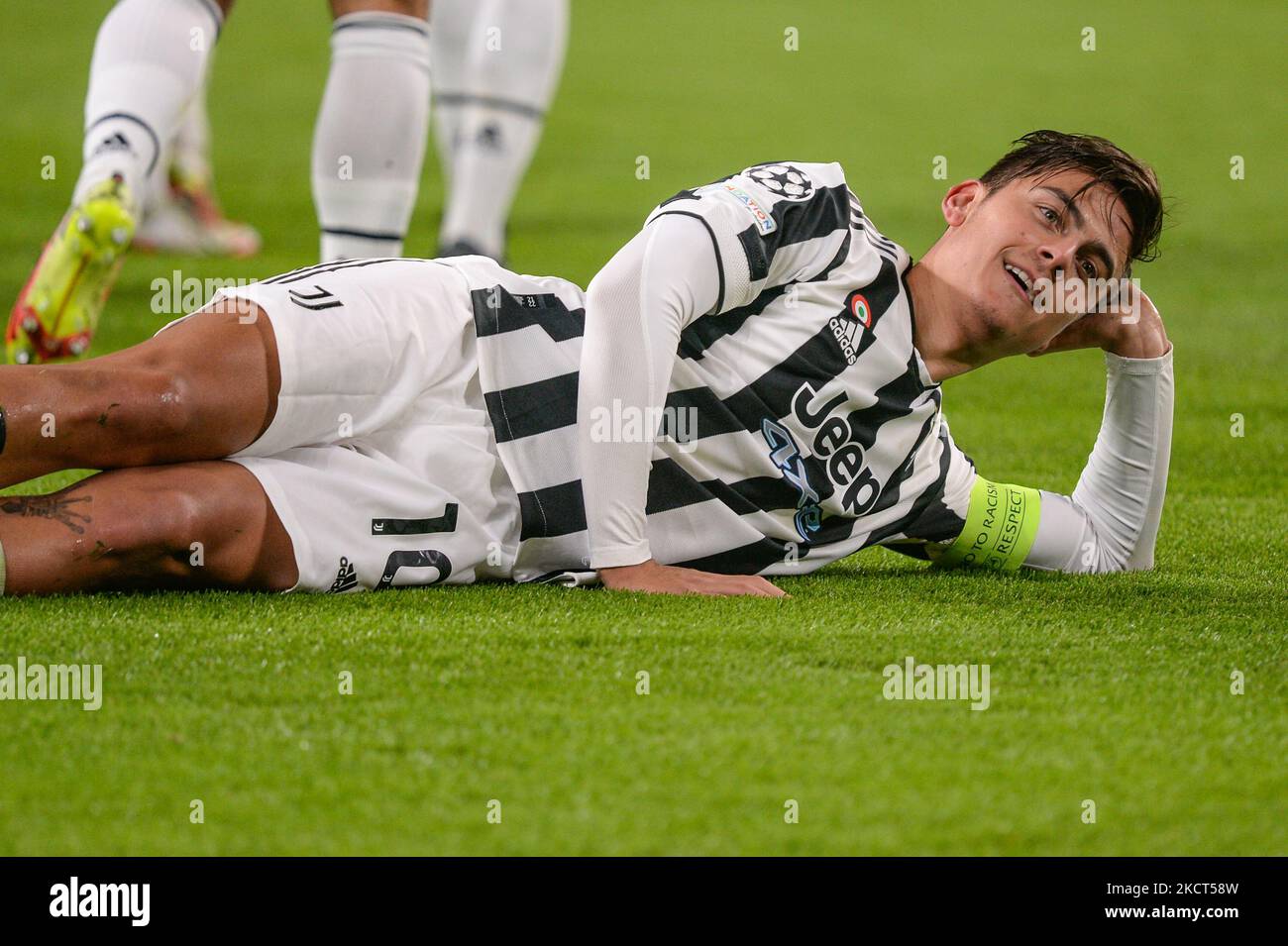 Paulo Dybala of Juventus FC celebrates imitating a historic exultation ...