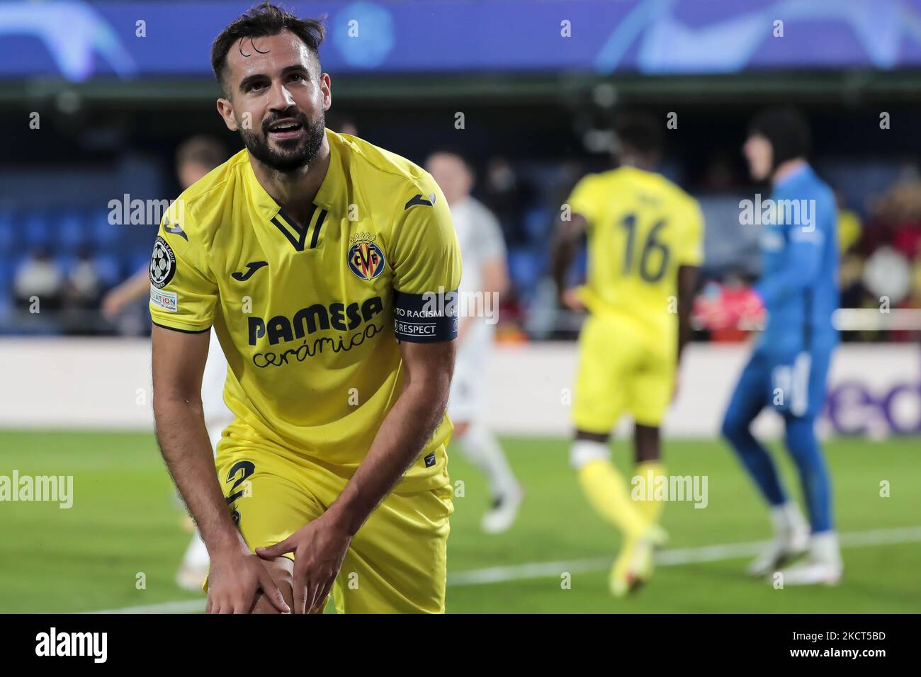 Villarreal's Mario Gaspar during UEFA Champions League match between ...