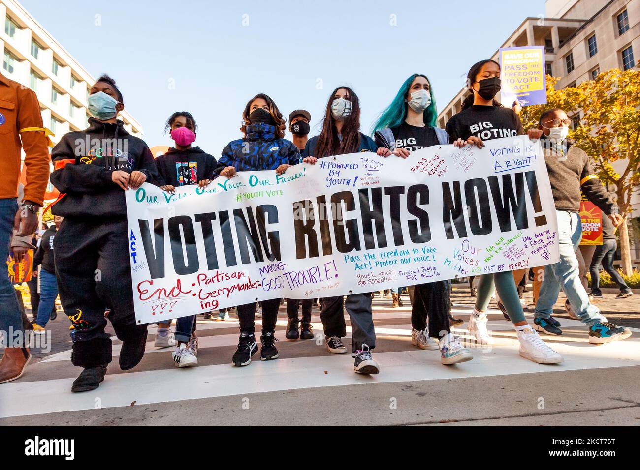 Young voting rights activists hi-res stock photography and images - Alamy