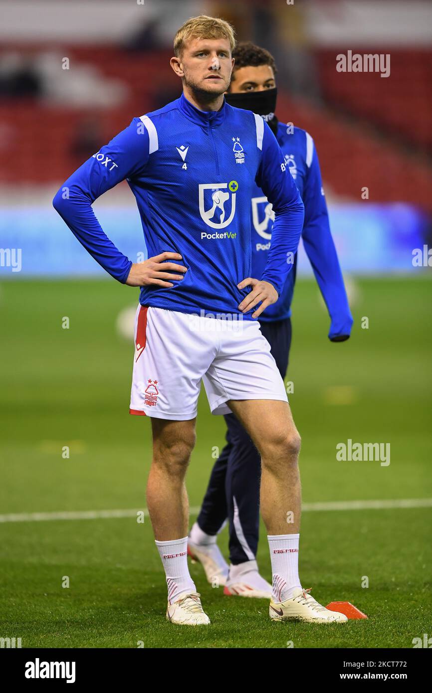 Joe Worrall of Nottingham Forest during the Sky Bet Championship match ...