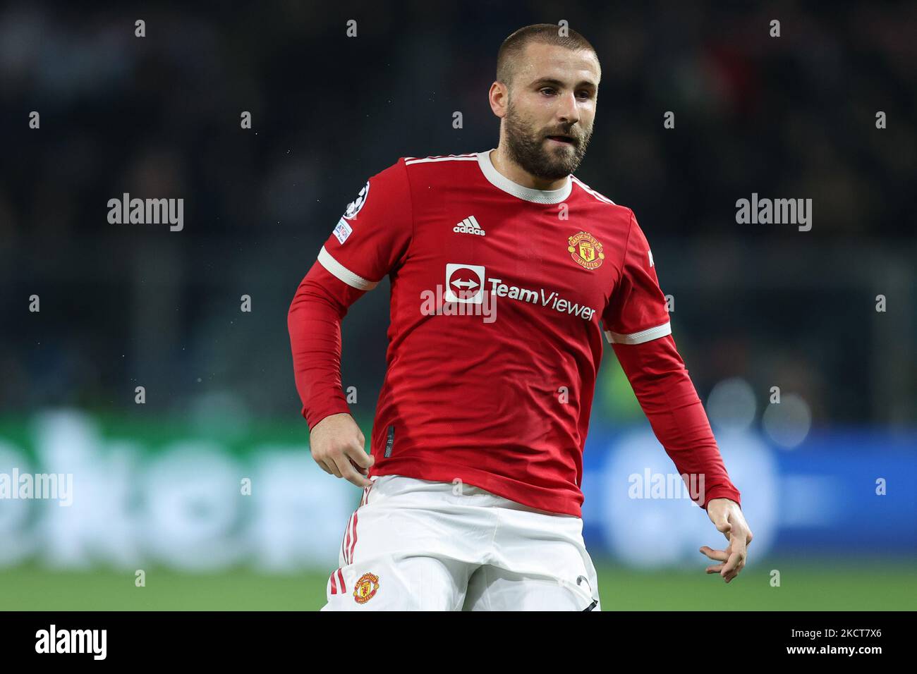 Luke Shaw (Manchester United) during the UEFA Champions League football ...