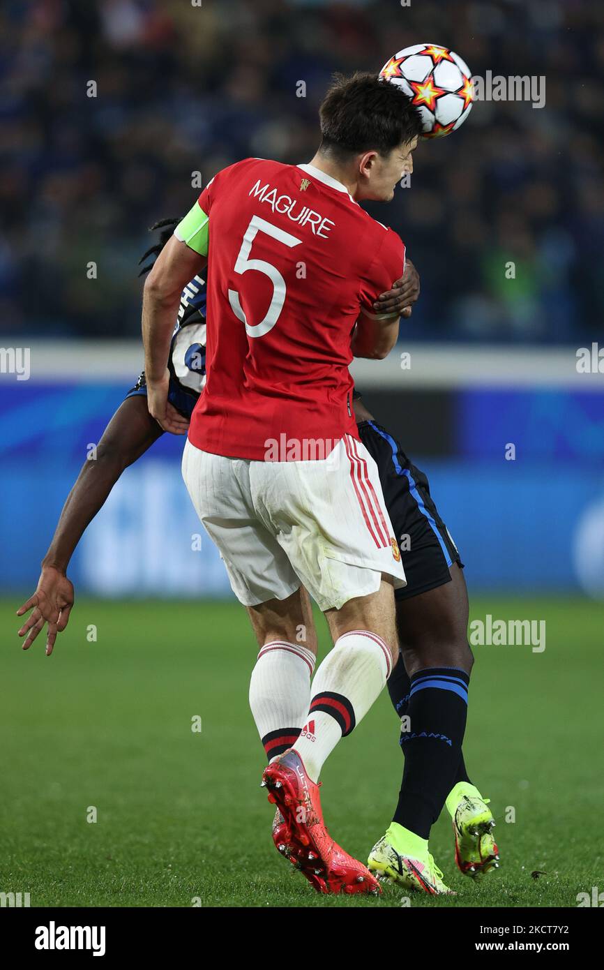 Harry Maguire (Manchester United) header during the UEFA Champions ...