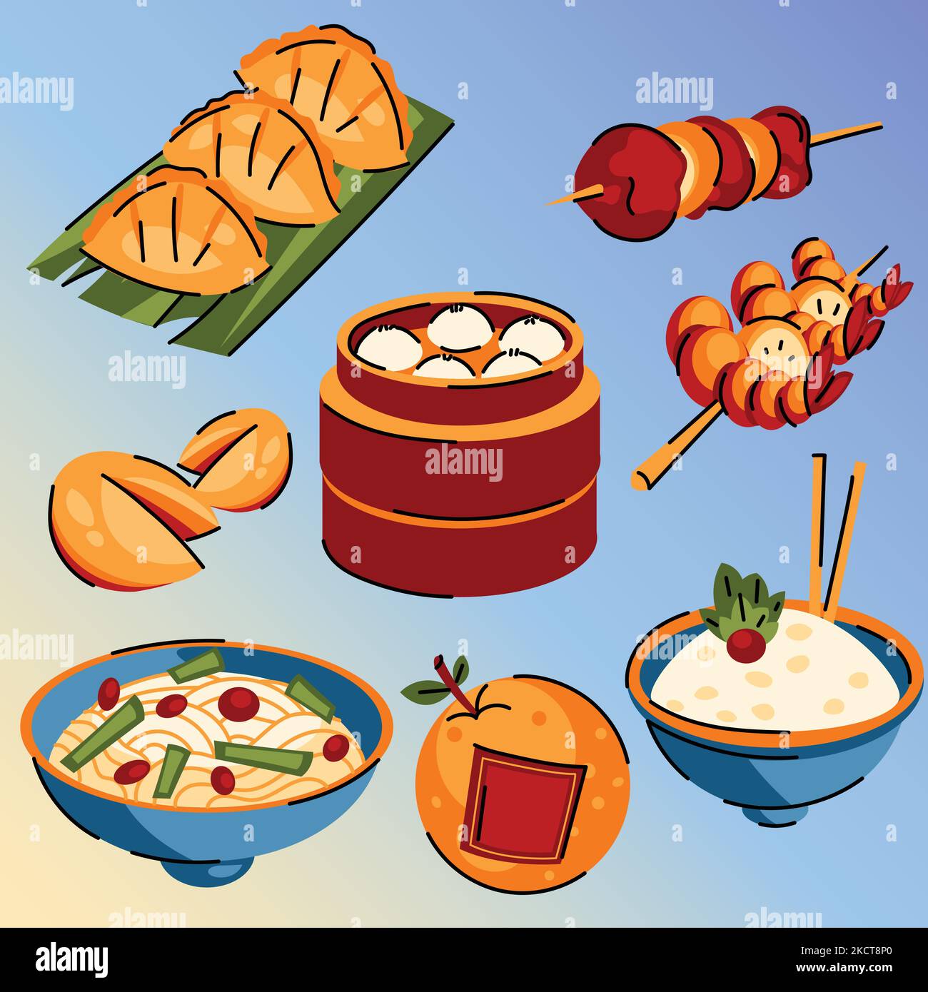 Chinese New Year Food Clipart