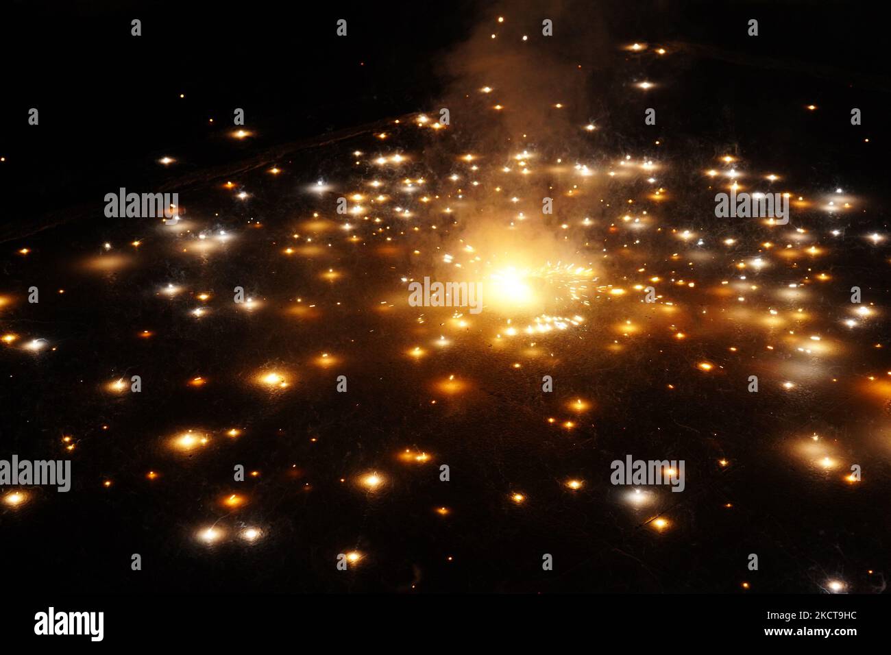 Indian people light firecrackers during Diwali Festival celebrations in ...