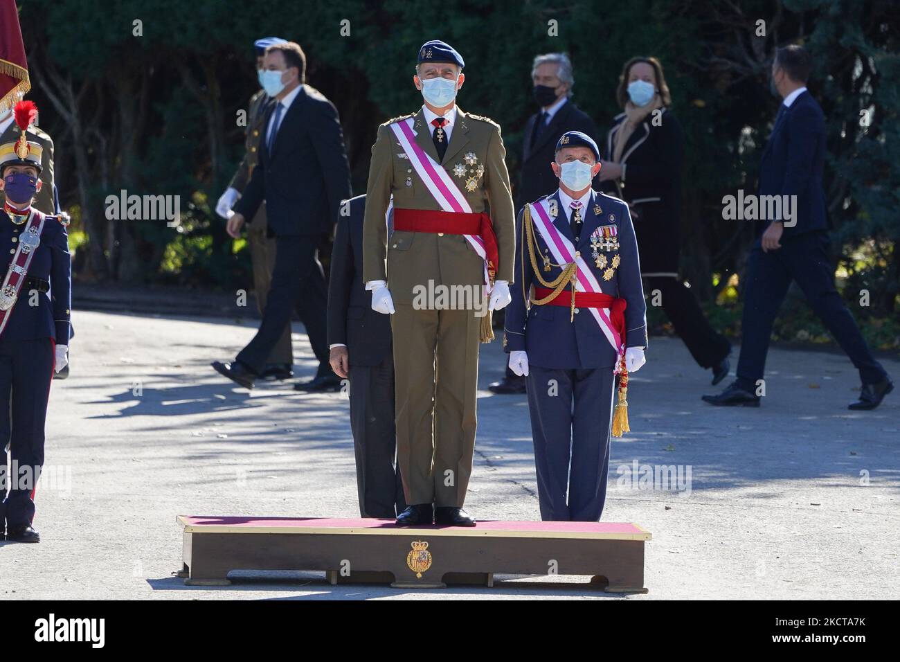 King Felipe VI of Spain attends at the swearing in of the new Royal ...