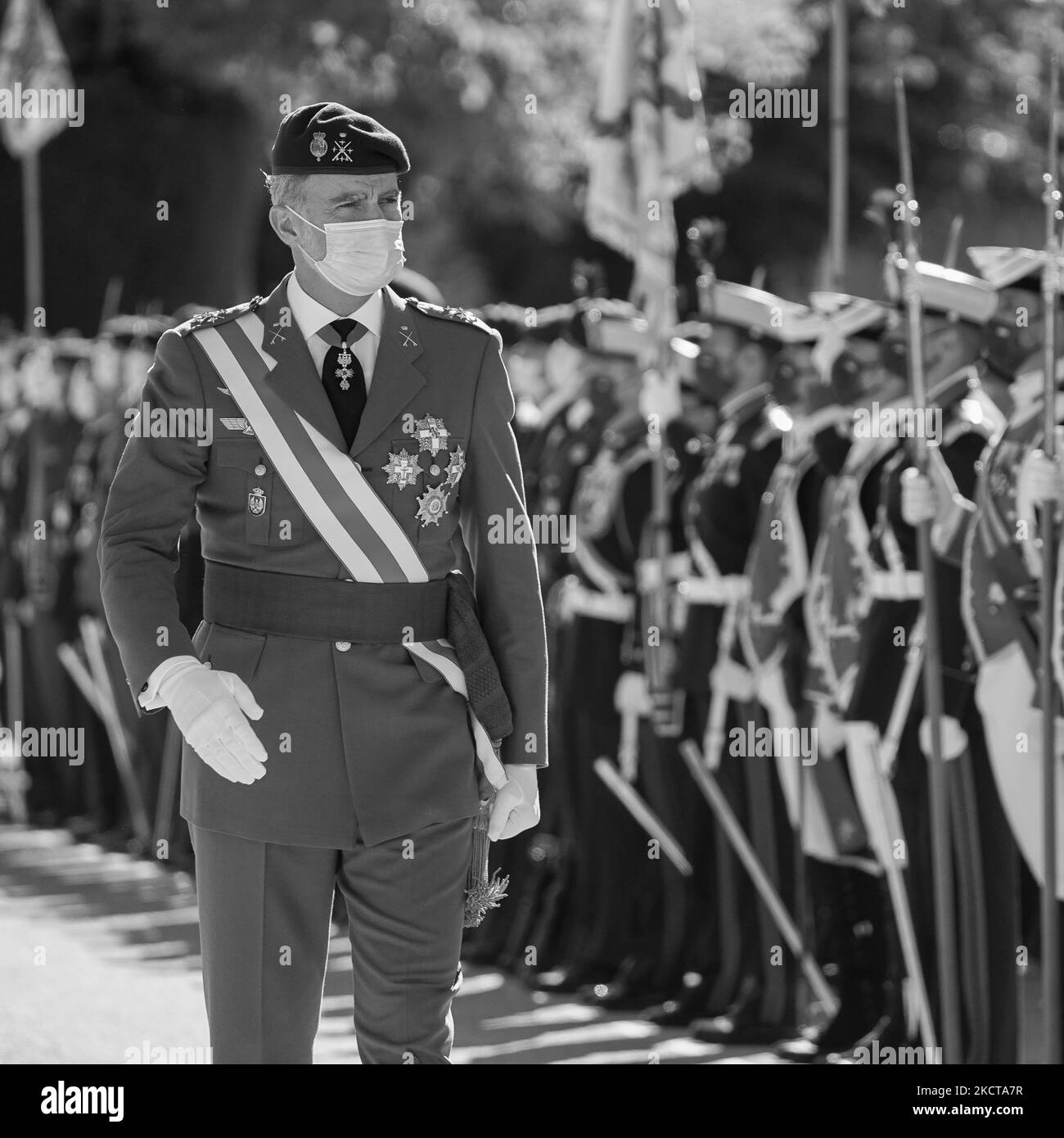 King Felipe VI of Spain attends at the swearing in of the new Royal ...