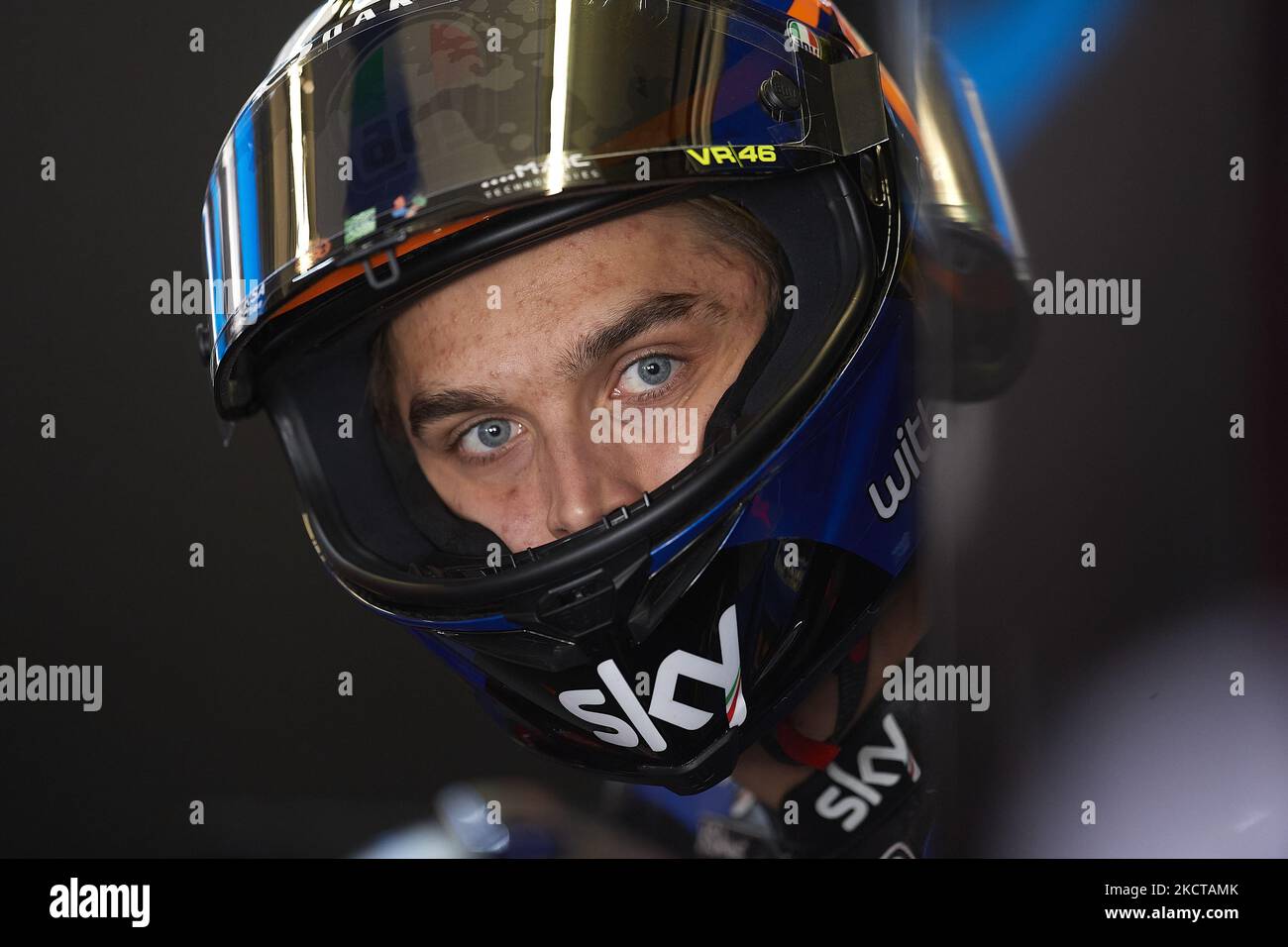 Luca Marini (10) of Italy and SKY VR46 Avintia Ducati during the ...