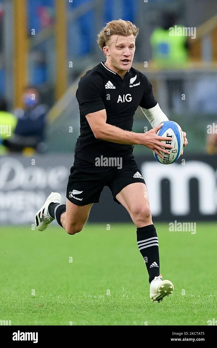 Damian McKenzie of New Zealand All Blacks during the Autumn Nations ...