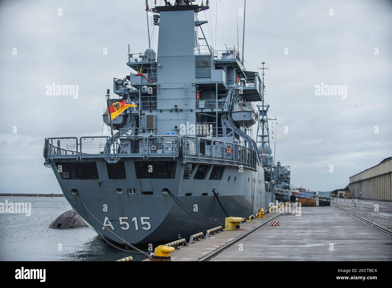 Intelligence ship of the German Navy Alster (A 50) and Elbe-class ...