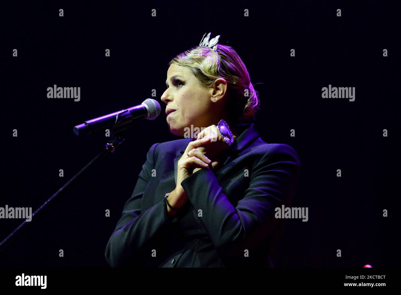 Tosca in concert during the Italian singer Music Concert The singer ...