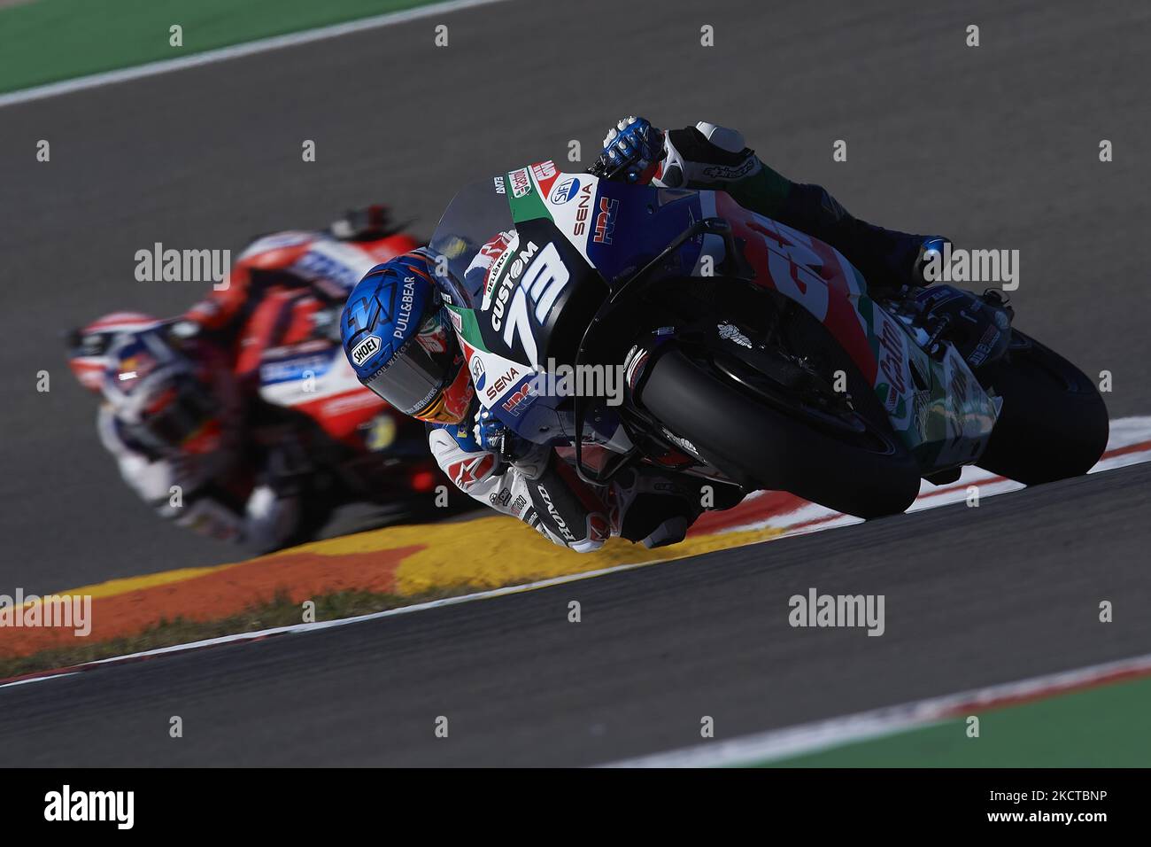 Alex Marquez (73) of Spain and LCR Honda Castrol during the qualifying ...