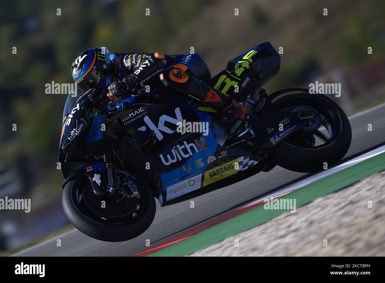 Luca Marini (10)of Italy and SKY VR46 Avintia Ducati during the ...