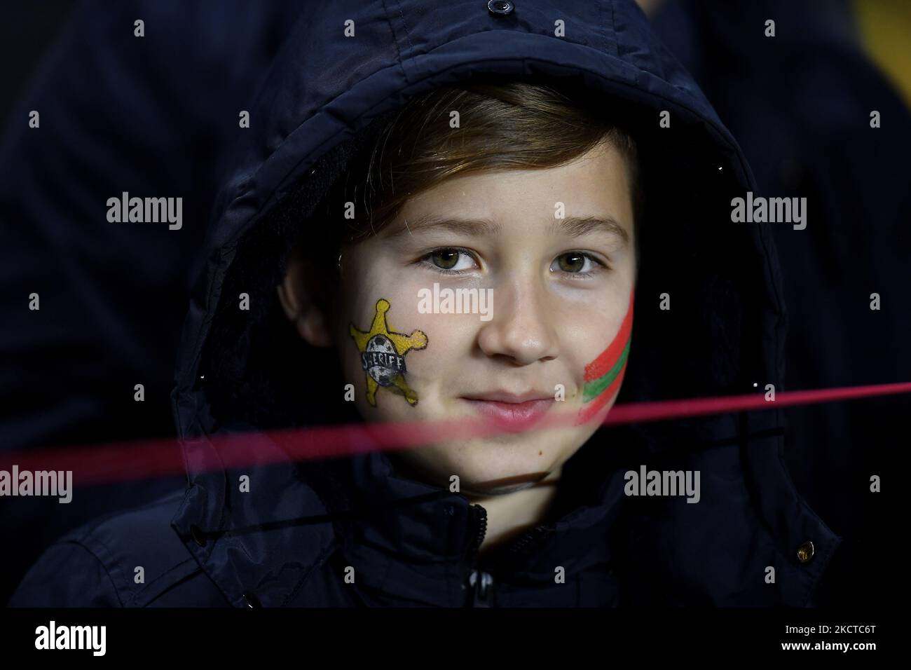 Fans of Sheriff Tiraspol inside the stadium in action during the UEFA ...