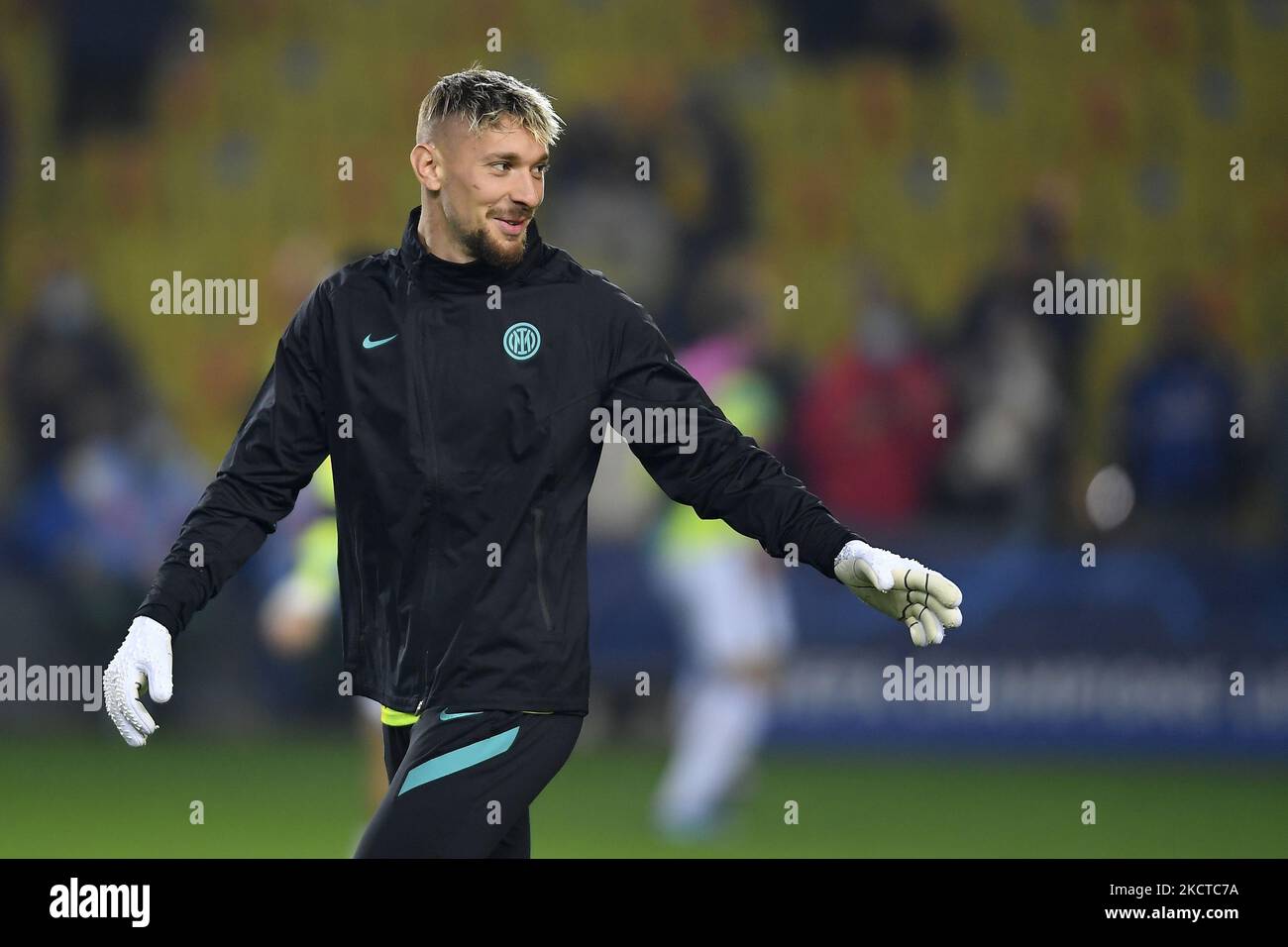 Ionut Radu in action during the UEFA Champions League group D football ...