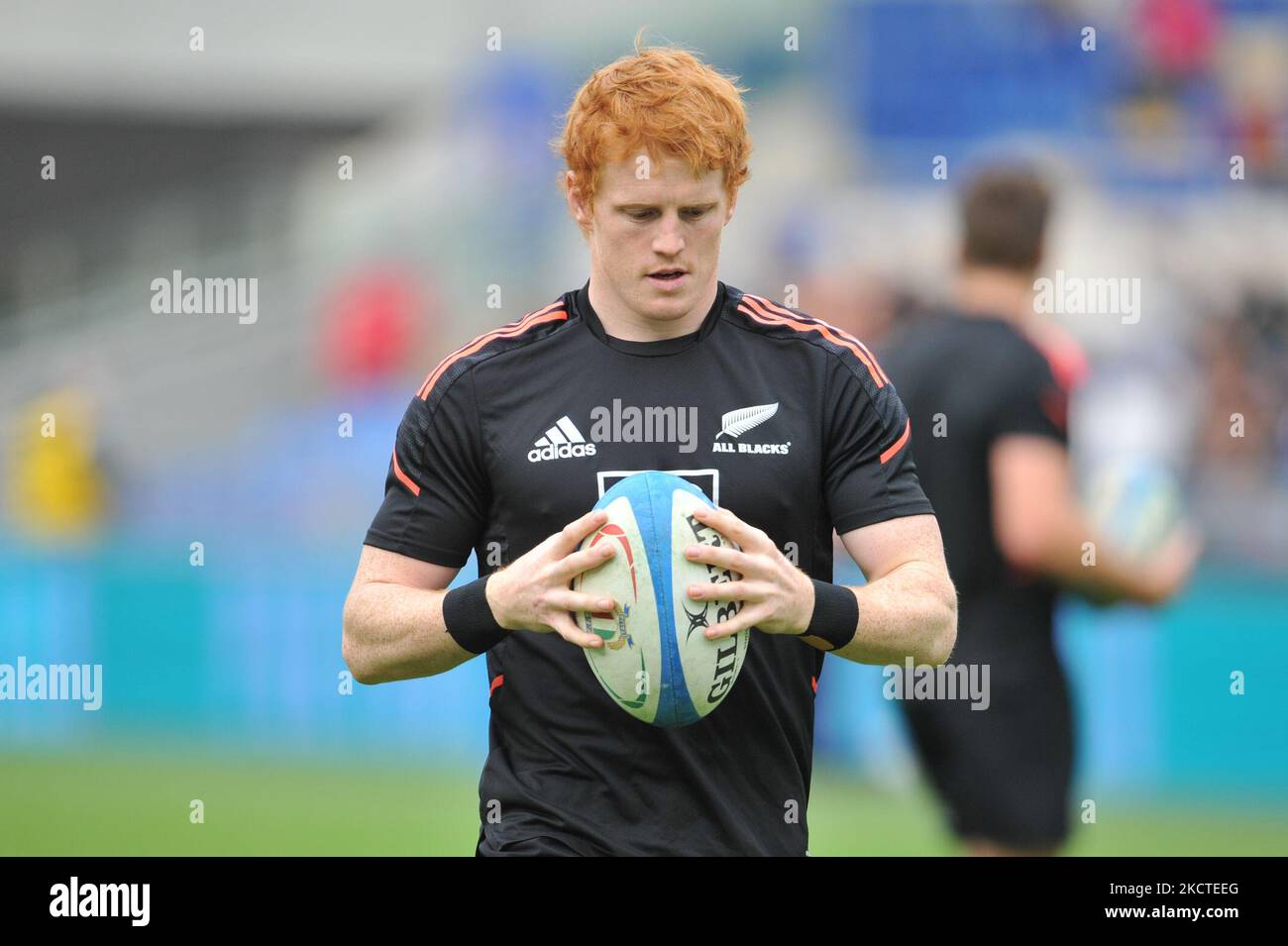 Finlay Christie during warm up before the 2021 Rugby Autumn Nations ...