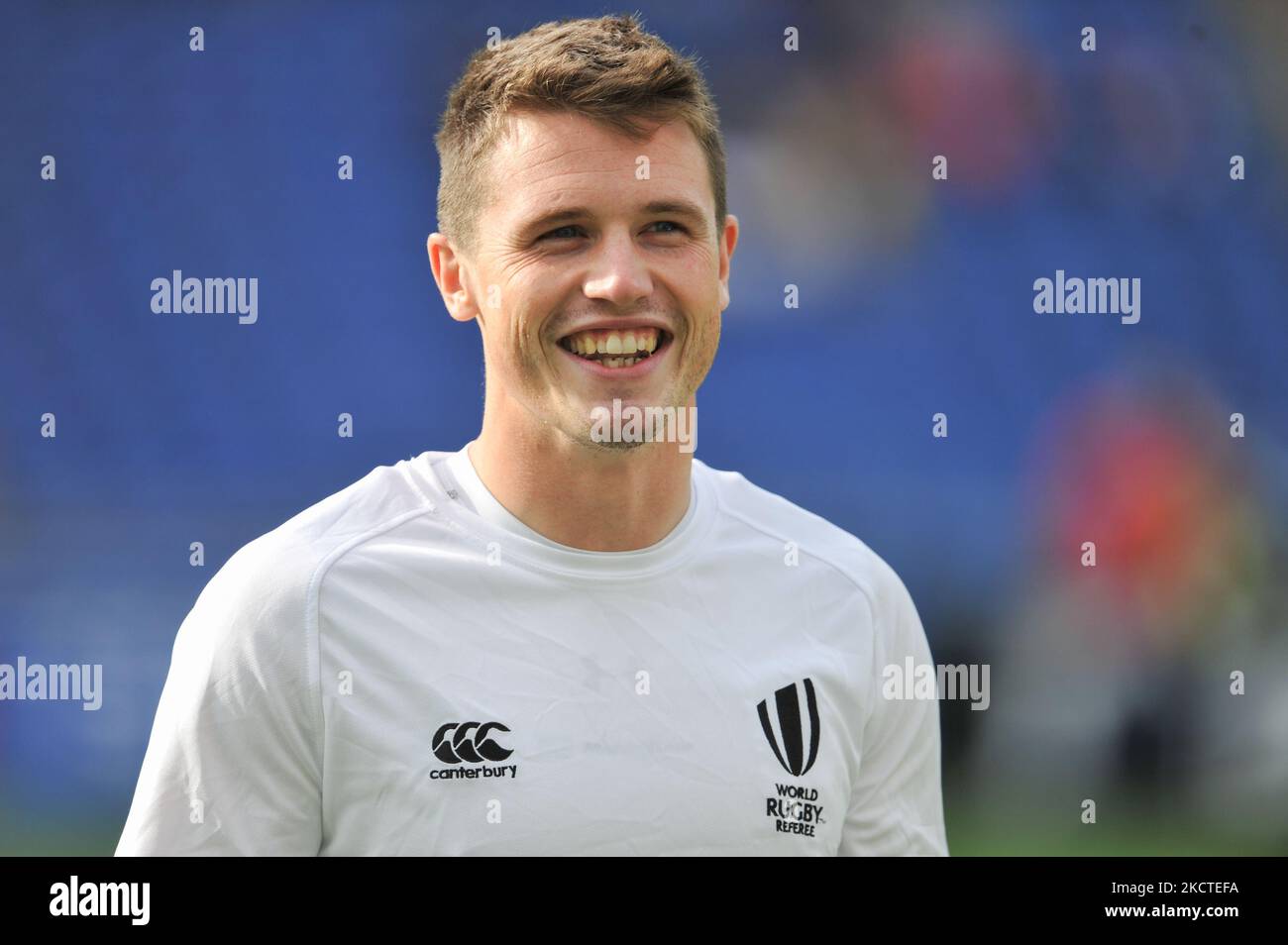 Scottish referee Sam Grove-White during the 2021 Rugby Autumn Nations ...