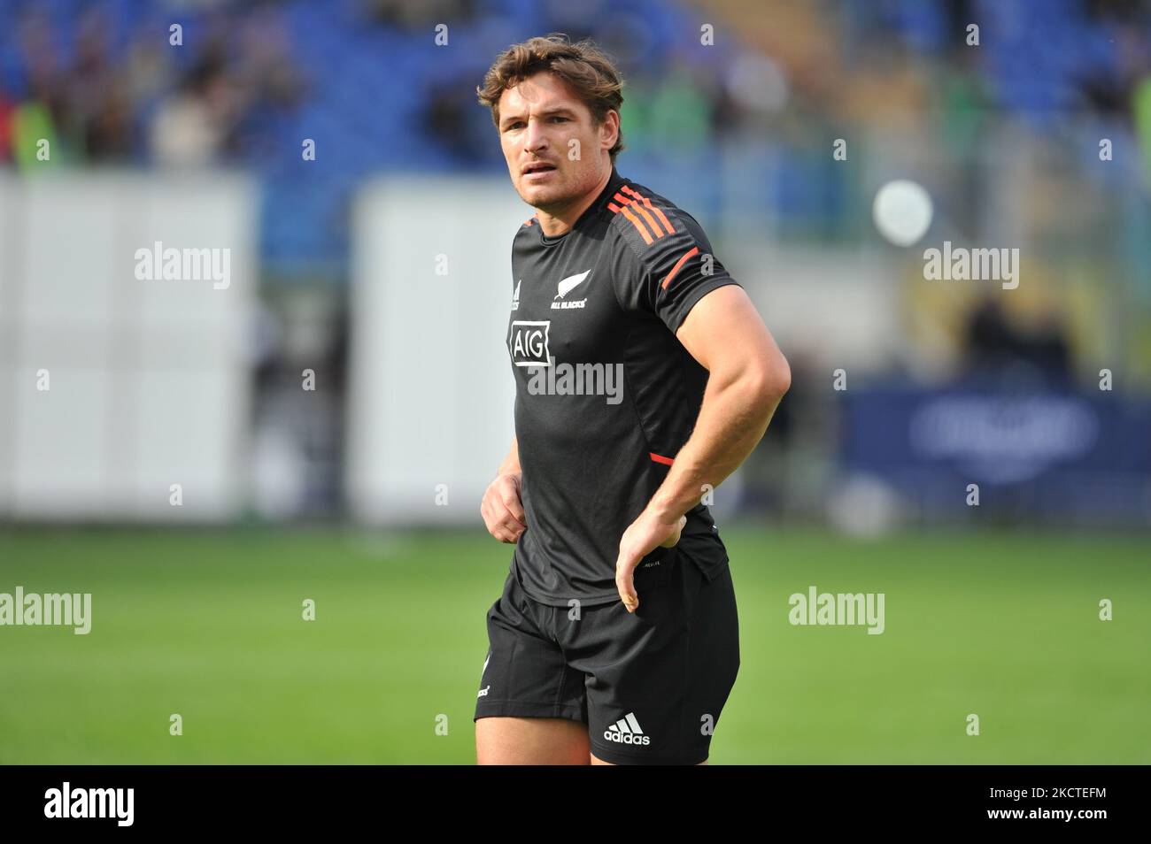 George Bridge during warm up before the 2021 Rugby Autumn Nations ...