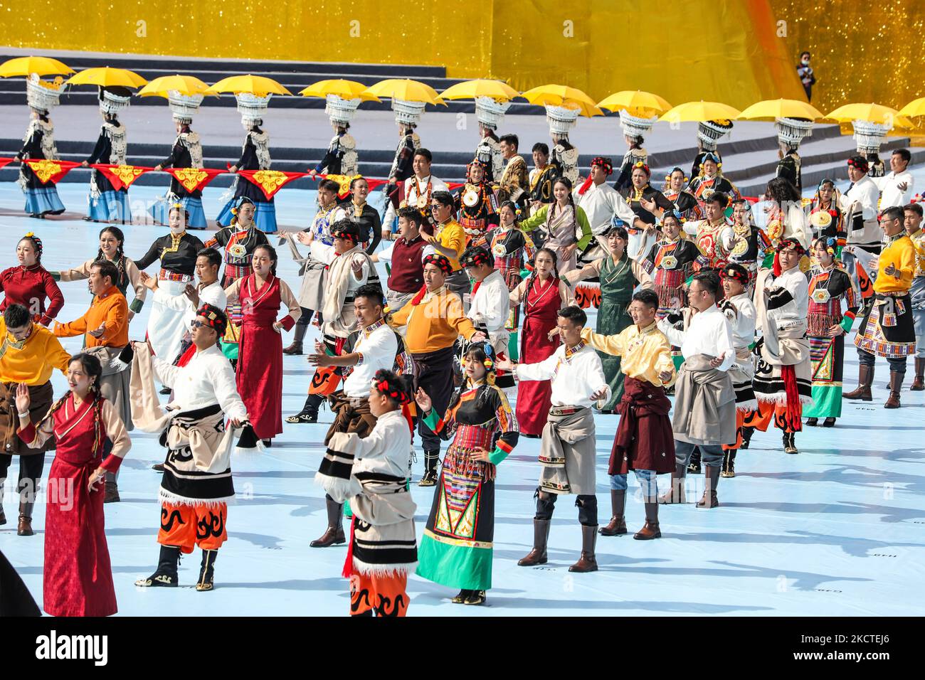 XICHANG, CHINA - NOVEMBER 5, 2022 - A ceremony celebrating the 70th ...