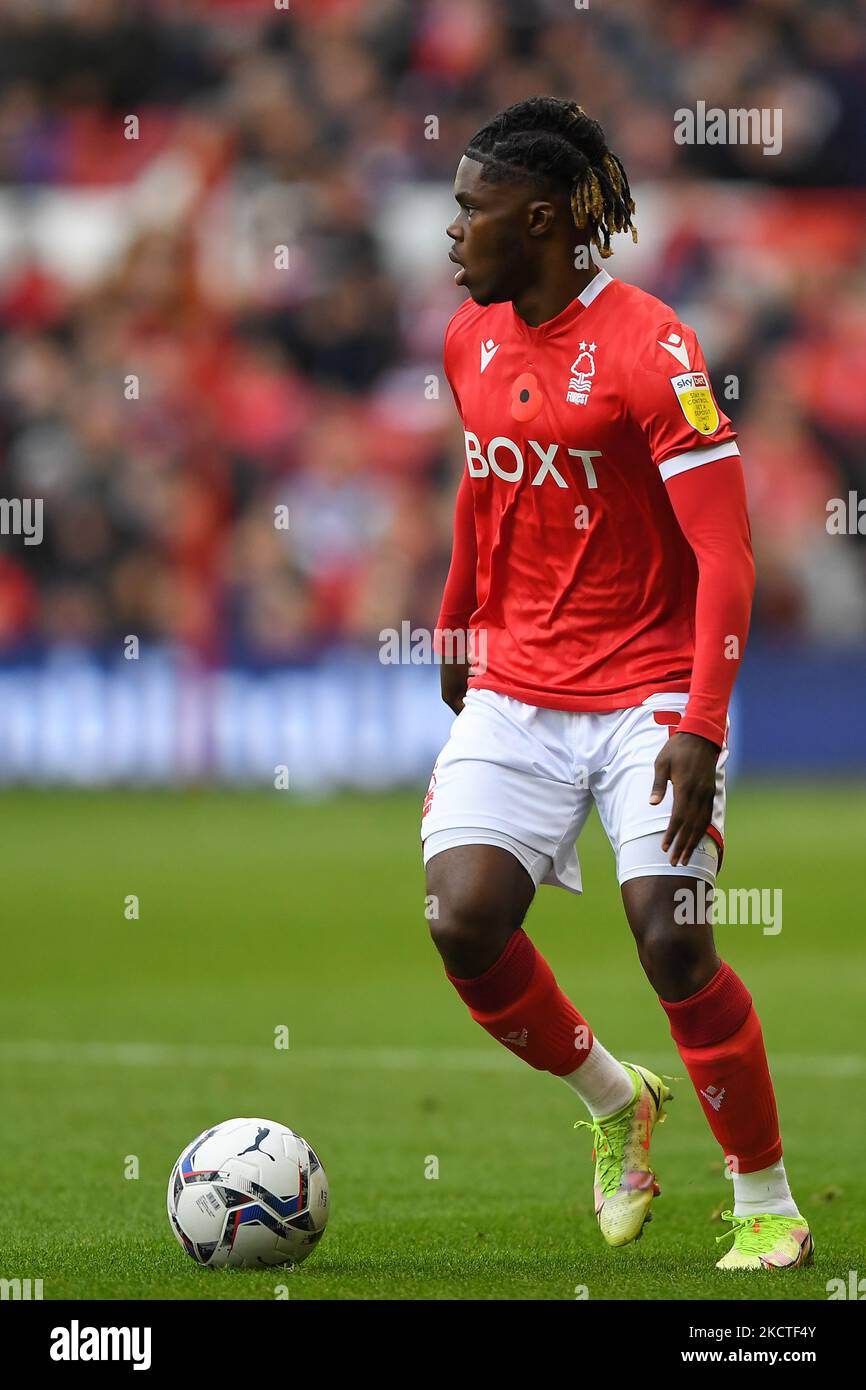 Alex Mighten of Nottingham Forest during the Sky Bet Championship match ...
