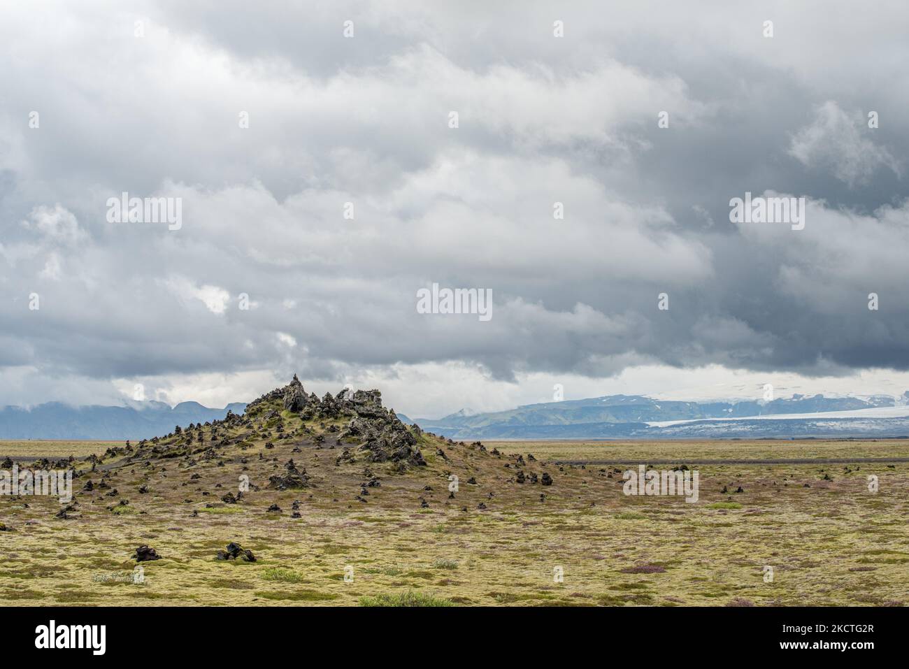 Laufskalavarda is a lava ridge surrounded by stone cairns located near ...
