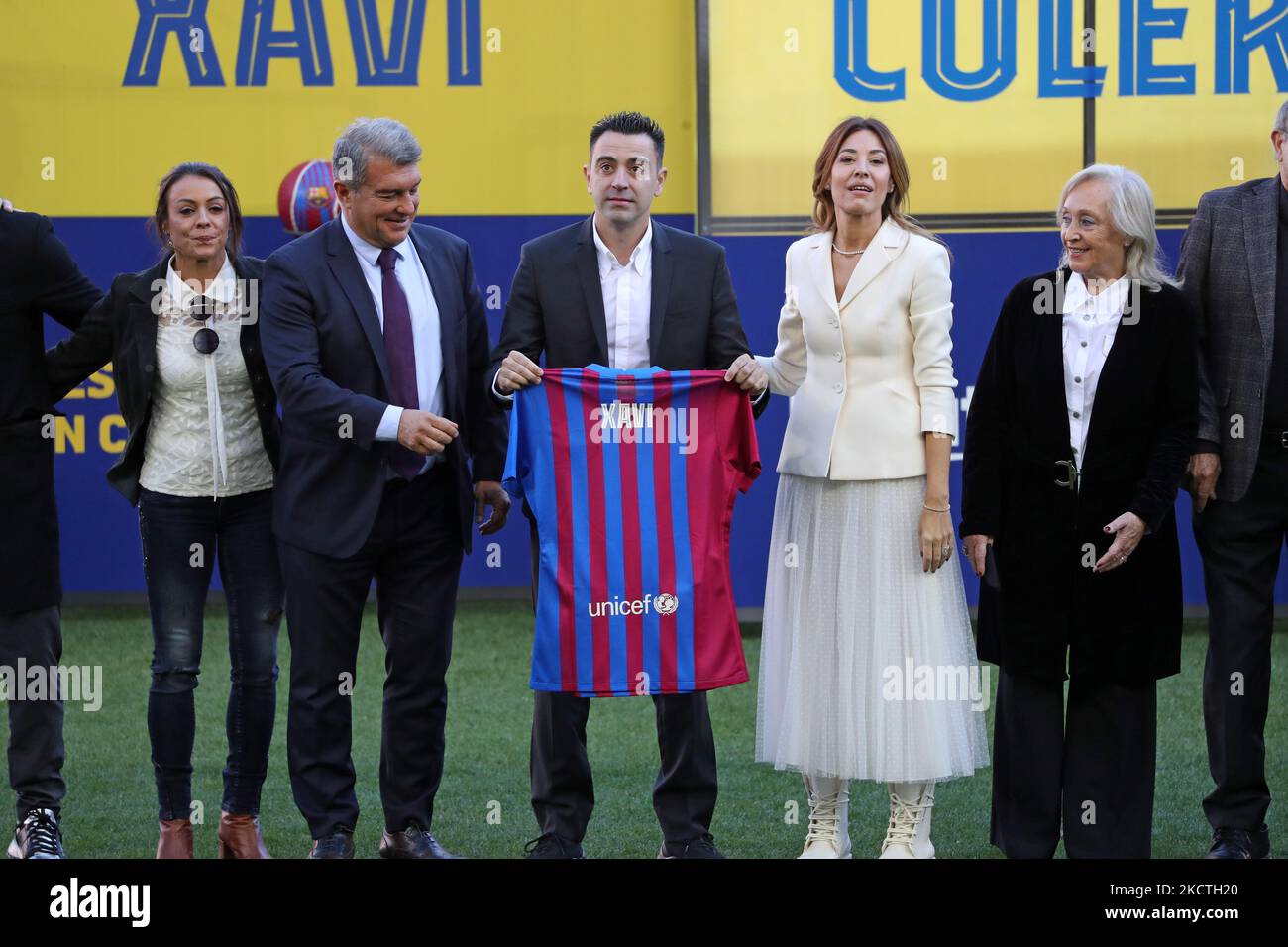 Presentation of Xavi Hernandez as the new coach of FC Barcelona, on ...