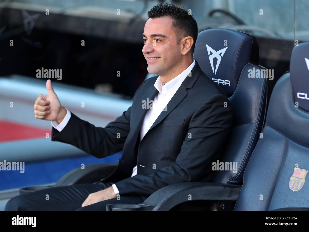 Presentation of Xavi Hernandez as the new coach of FC Barcelona, on ...