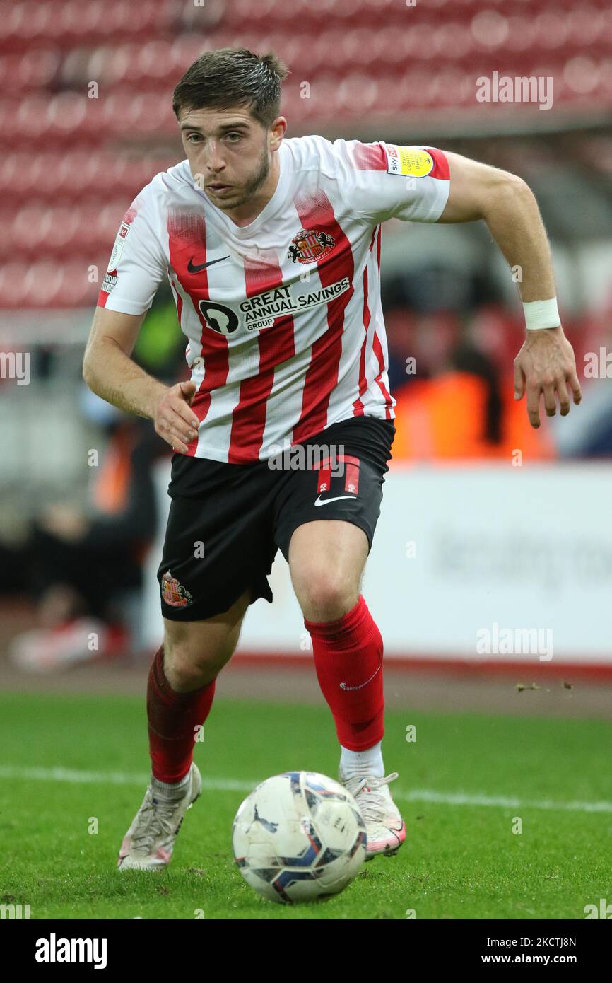 Lynden Gooch of Sunderland in action during the EFL Trophy match ...