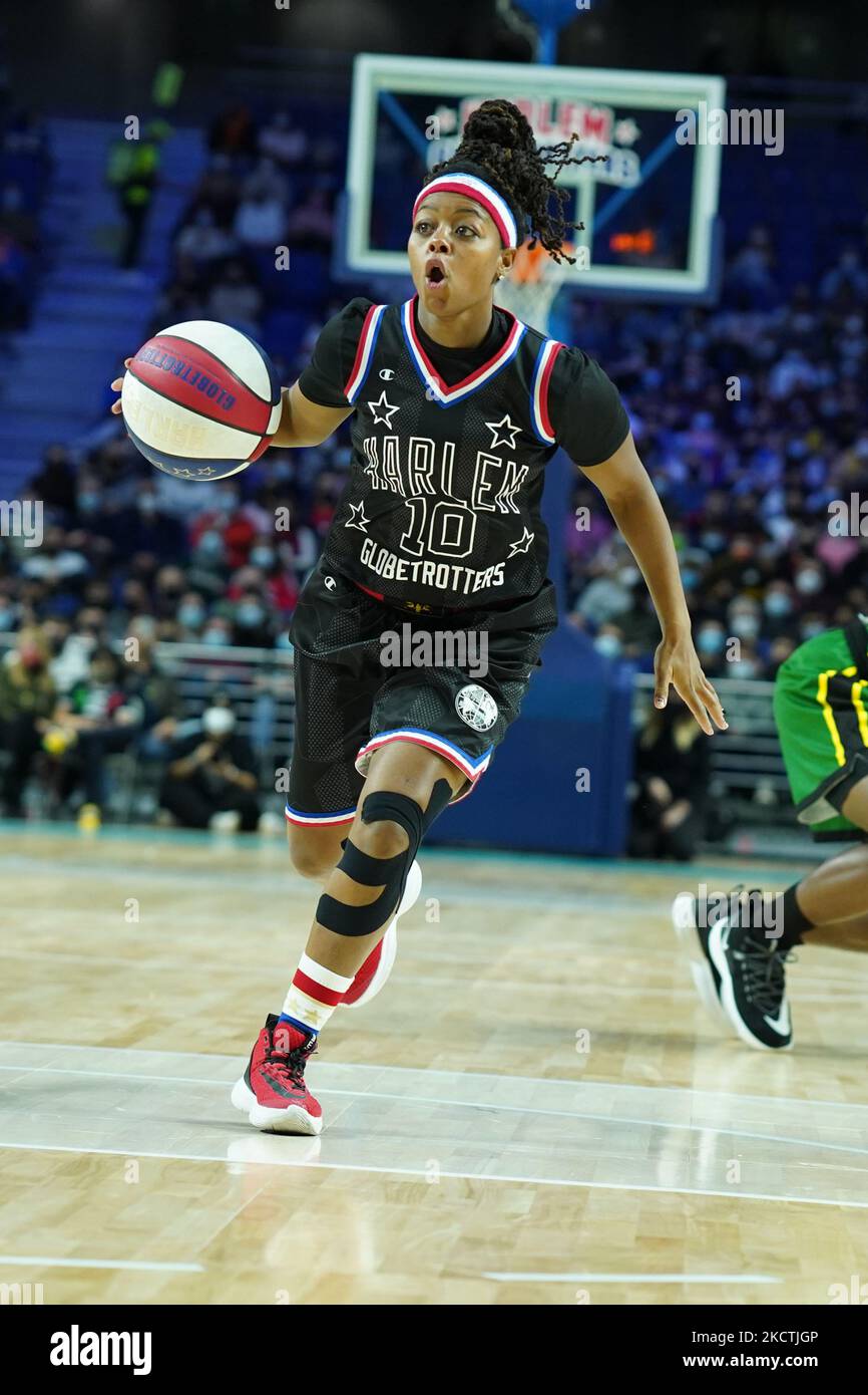 Torch George of the Harlem Globetrotters during the exhibition match of ...