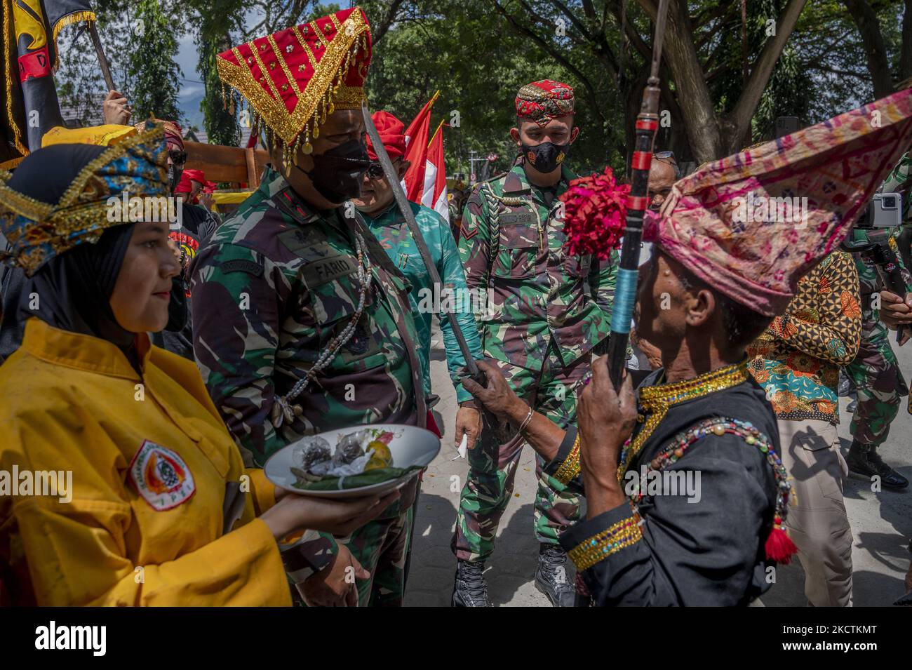Traditional leaders carry out a traditional procession with traditional ...