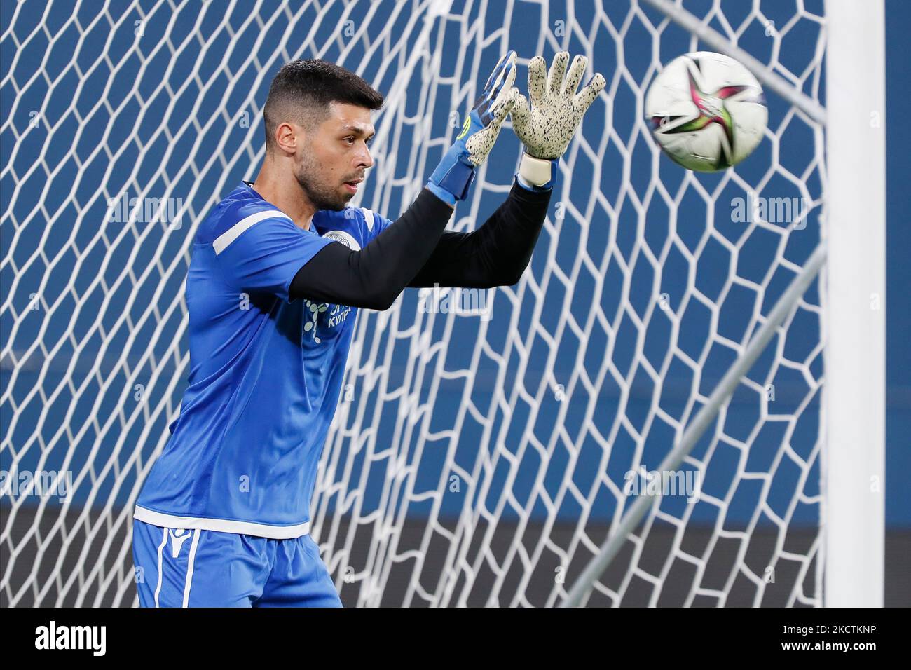 Demetris Demetriou of Cyprus in action during training session on the ...