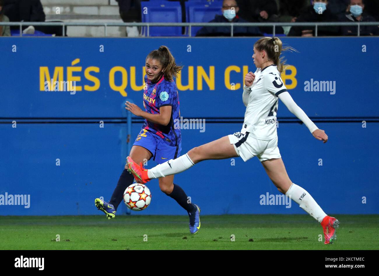 Lieke Martens and Jule Brand during the match between FC Barcelona and ...