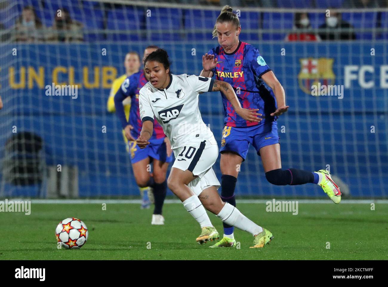 Gia Corley during the match between FC Barcelona and TSG 1899 ...