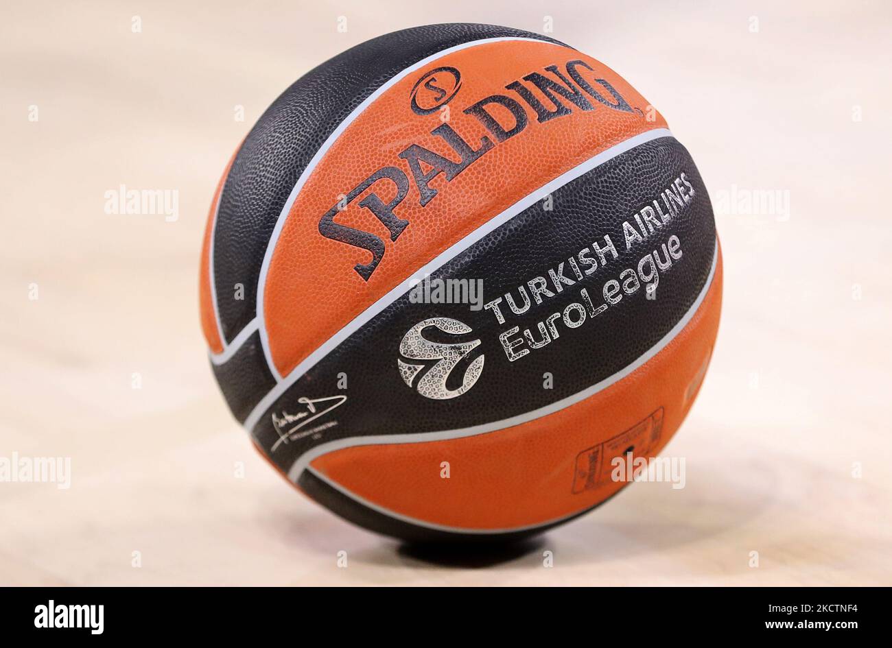 The official ball of the Euroleague during the match between FC ...