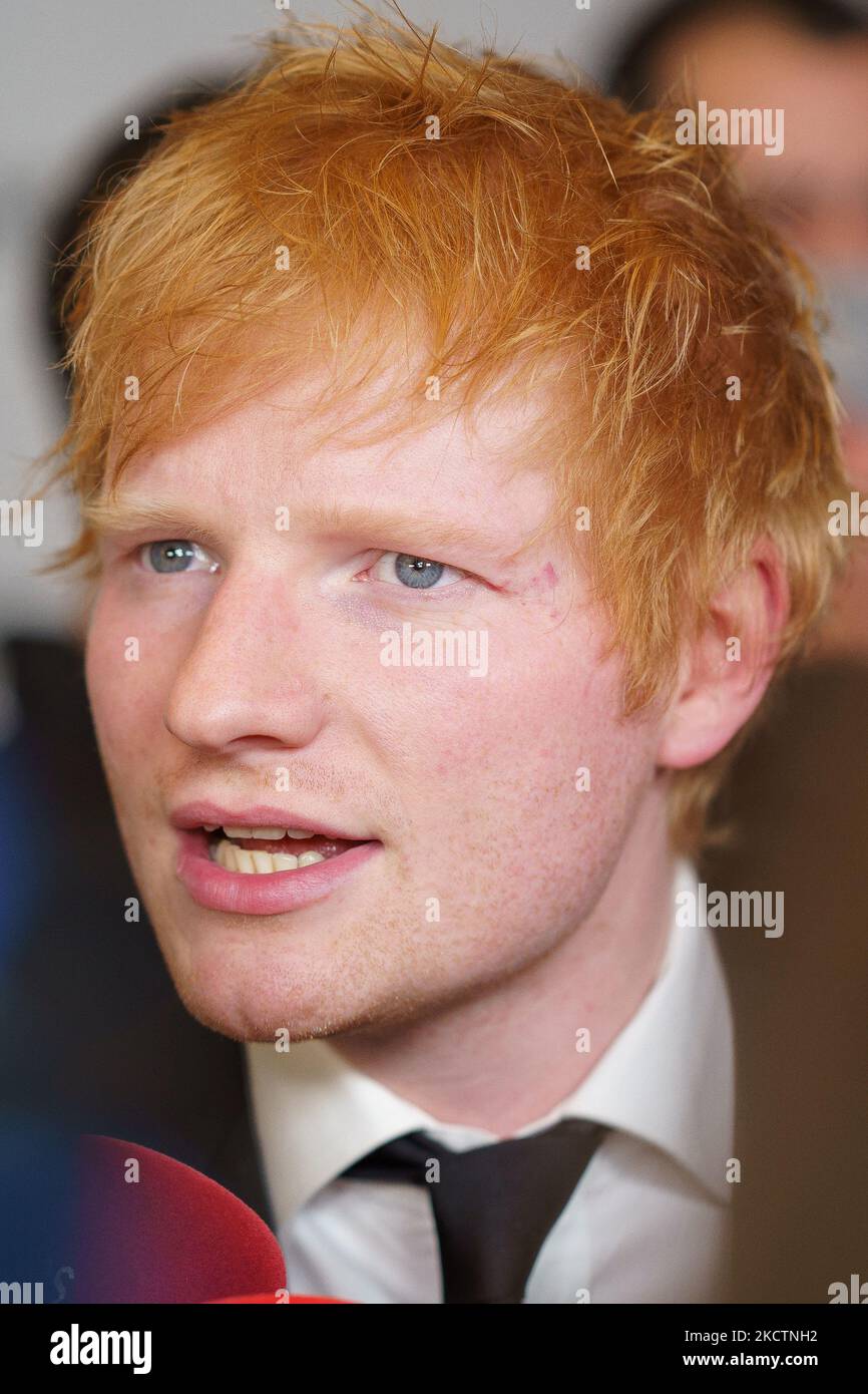 Edward Christopher Sheeran attends the 20th edition of the GQ Men of ...