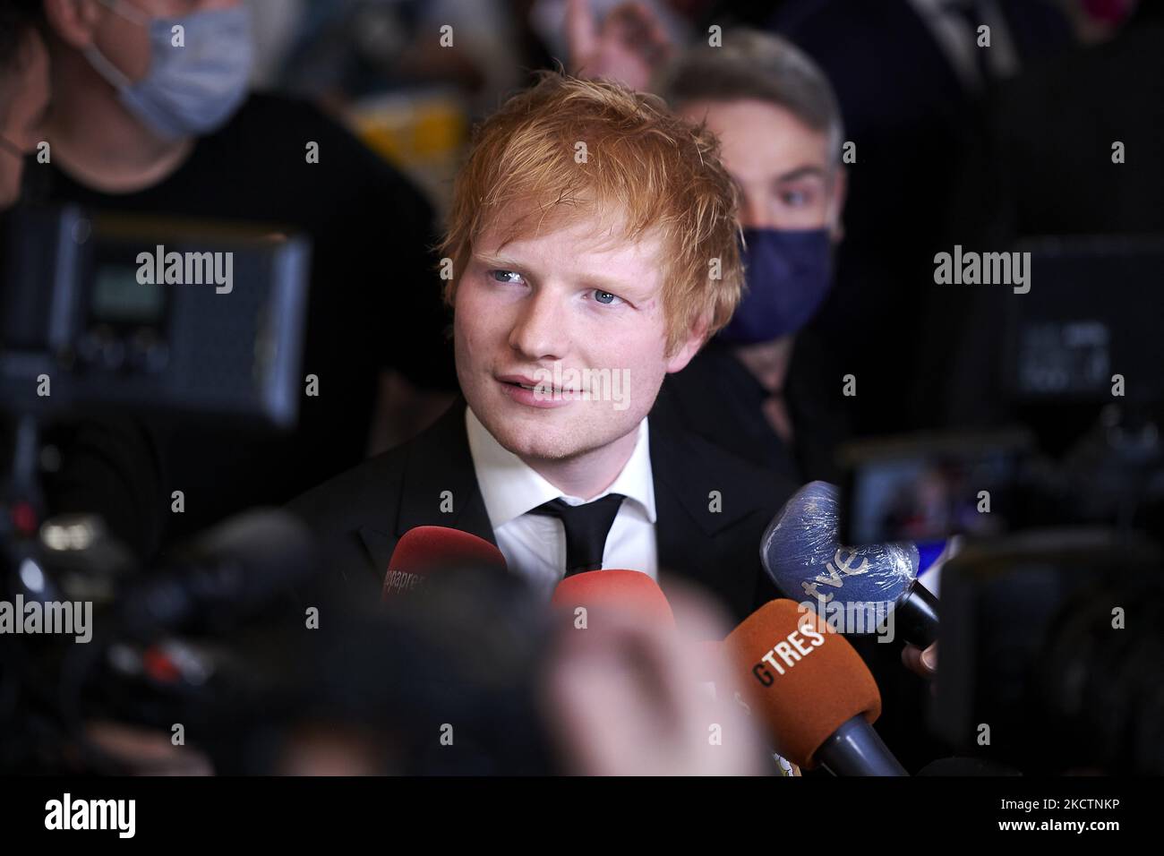 Ed Sheeran attends the GQ Magazine 2021 awards at Palace Hotel in ...