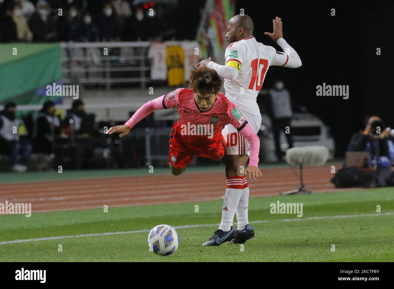 Nov 11, 2021-Goyang, South Korea-Kim JinSu of South Korea and Ismaeil ...