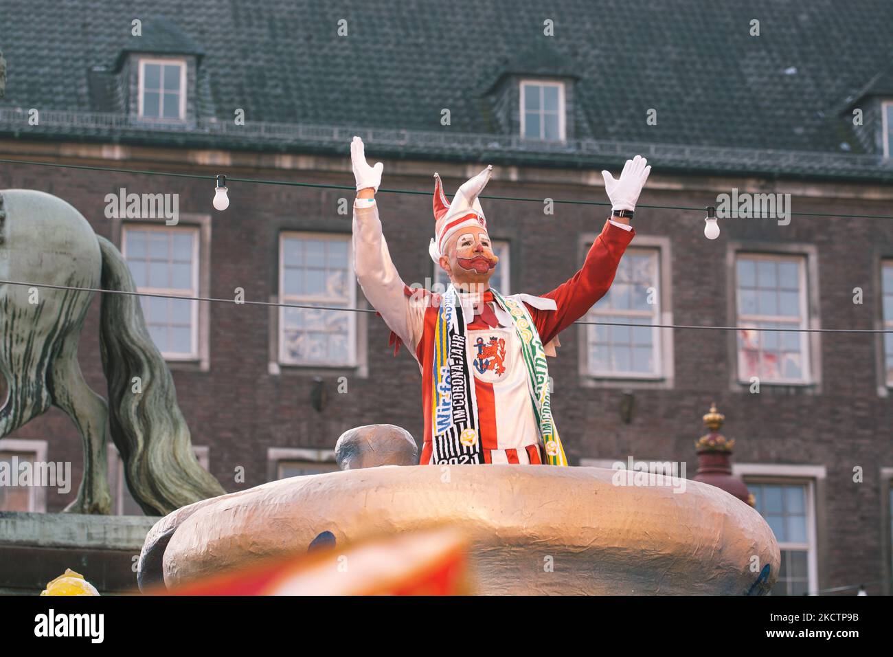 Hoppeditz, a renowned carnivalist, gives funny speech during the ...