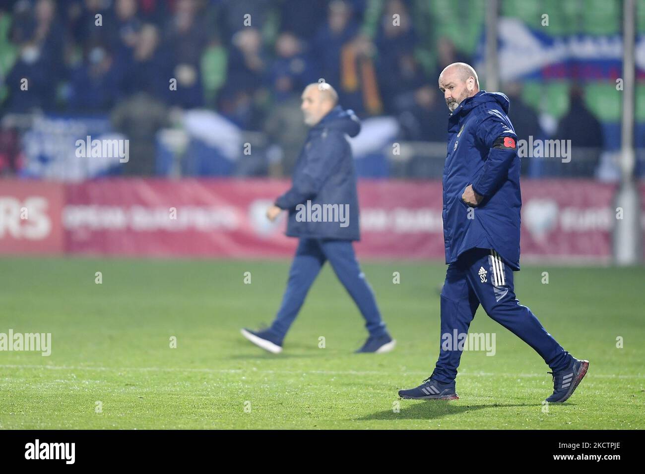 Scotland's head coach Steve Clarke in action during the FIFA World Cup ...