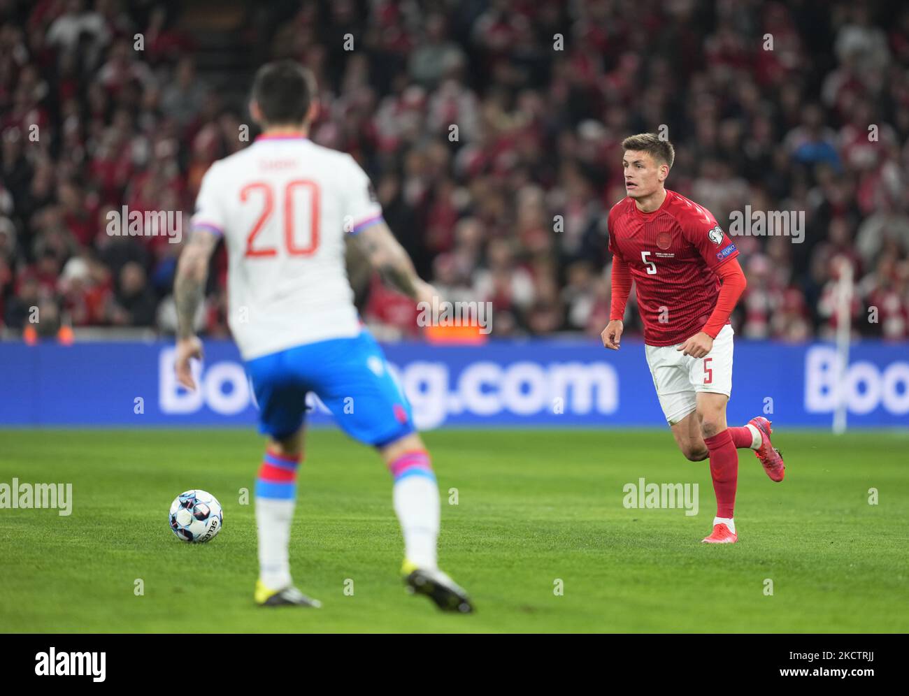 Joakim Maehle of Denmark during Denmark against Faroe Islands, World ...