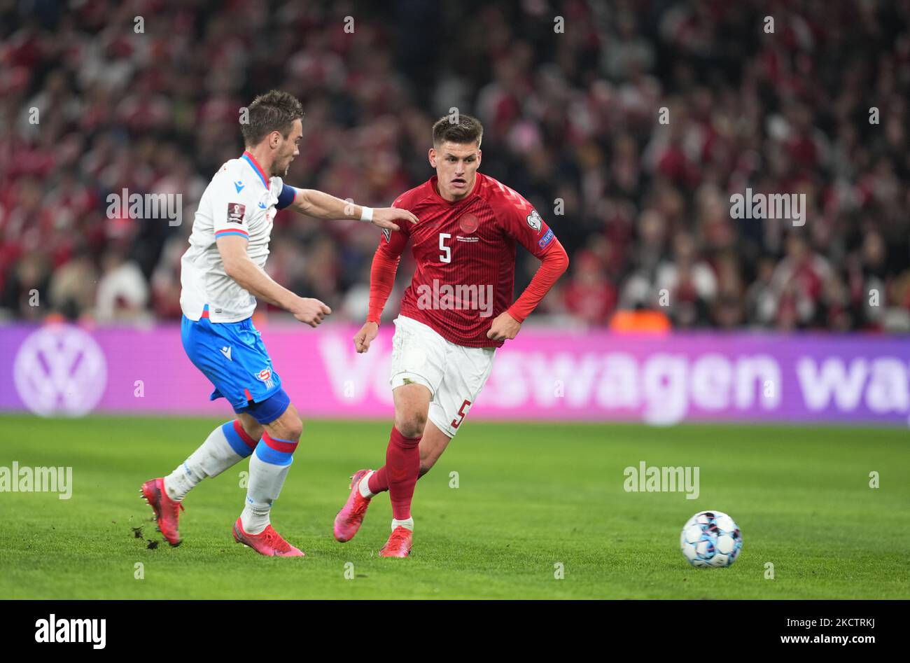 Joakim Maehle of Denmark during Denmark against Faroe Islands, World ...