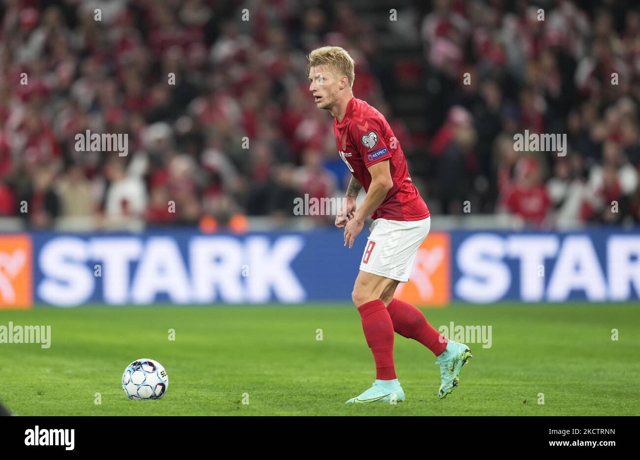 Daniel Wass of Denmark during Denmark against Faroe Islands, World Cup ...