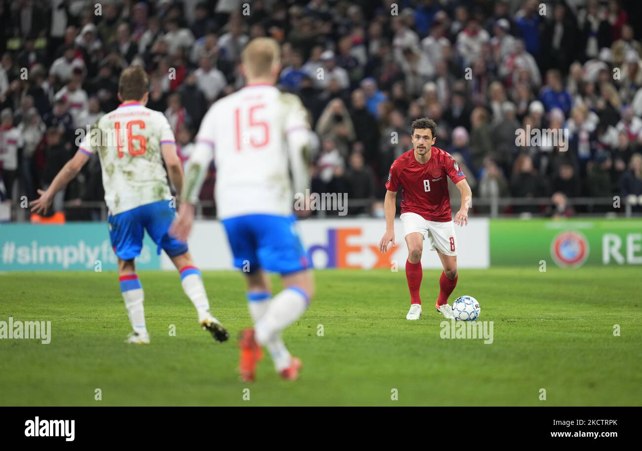 Thomas Delaney of Denmark during Denmark against Faroe Islands, World ...